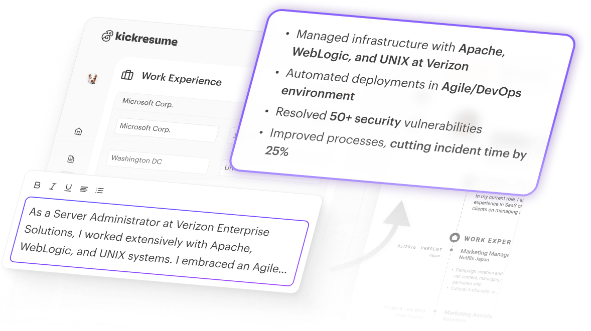 AI Resume Bullet Point Generator—Free to Try | Kickresume