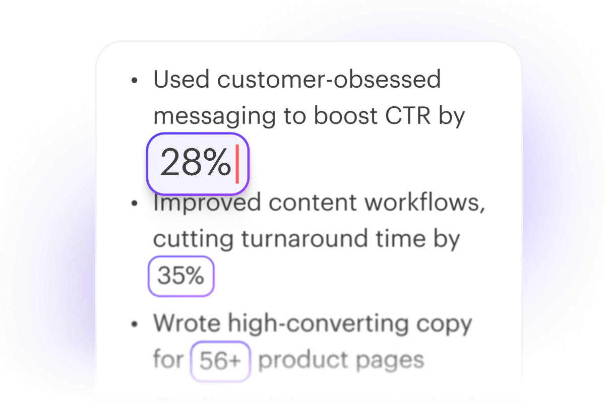 AI Resume Bullet Point Generator—Free to Try | Kickresume