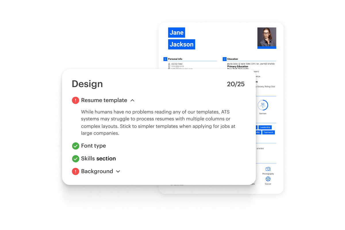 ATS Resume Checker — Simulate the ATS Scan | Kickresume