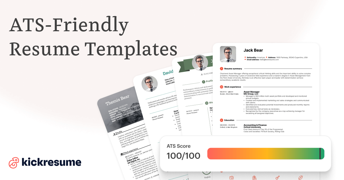 Best ATS-Friendly Resume Templates | Build Your CV | Kickresume