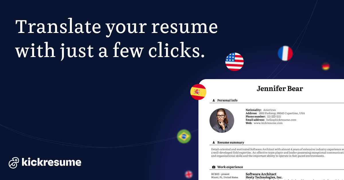 Translate Your Resume with AI — For Free | Kickresume